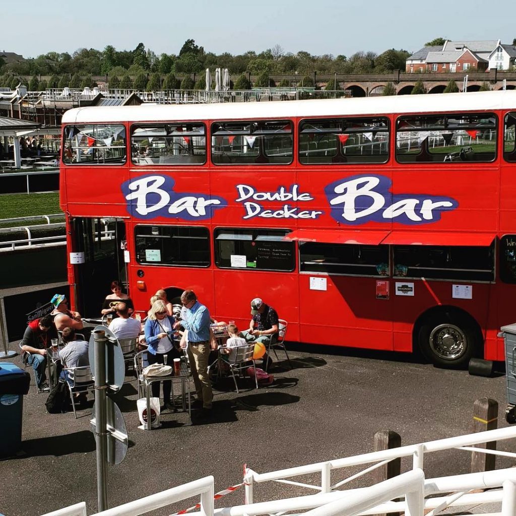 Double decker bus bar - Spotted at the Chester Racecourse - Cestrian ...